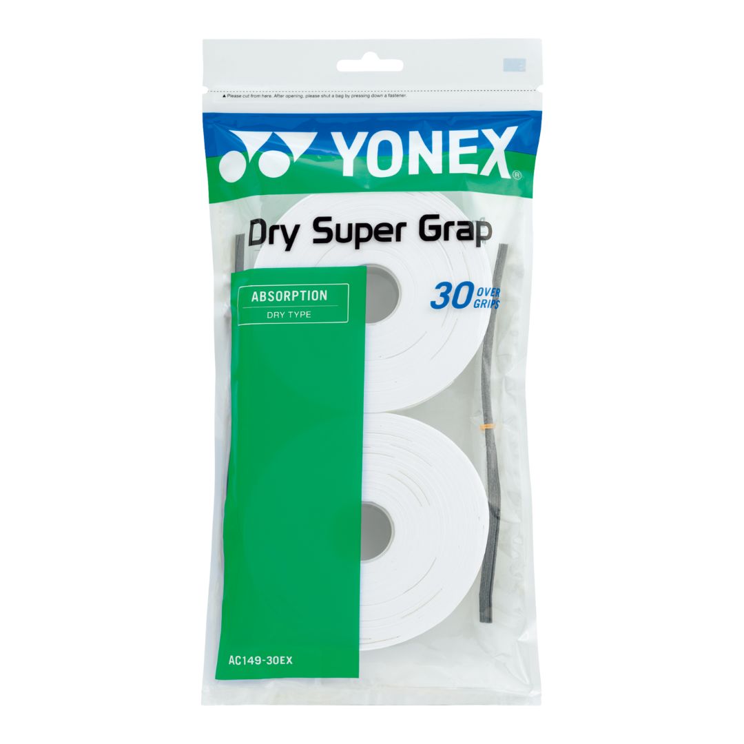 Yonex Dry Super Grap 30-Pack White | Yonex Tennis Greb!