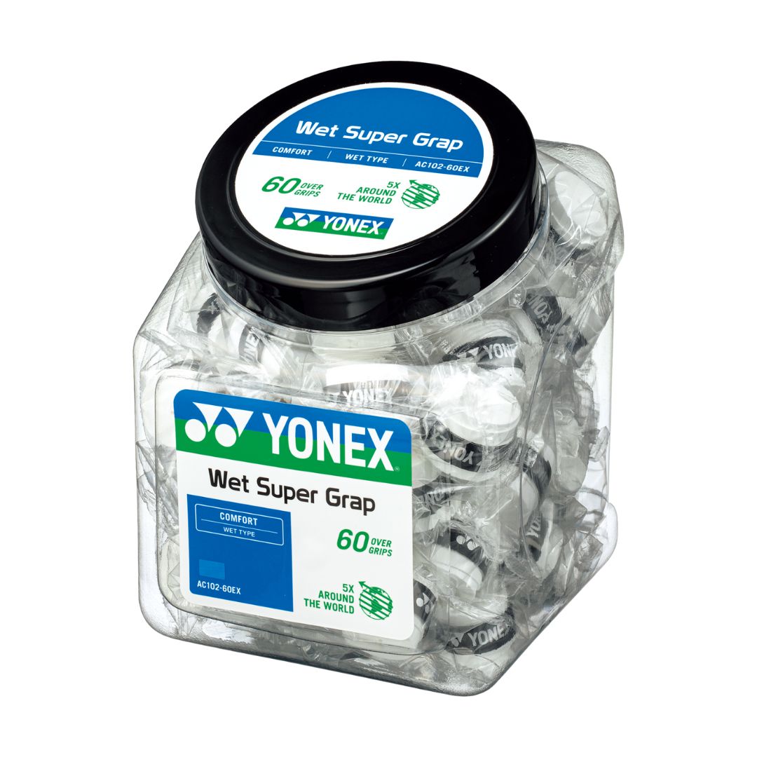 Yonex Wet Super Grap 60-Pack White | Yonex Tennis Greb!