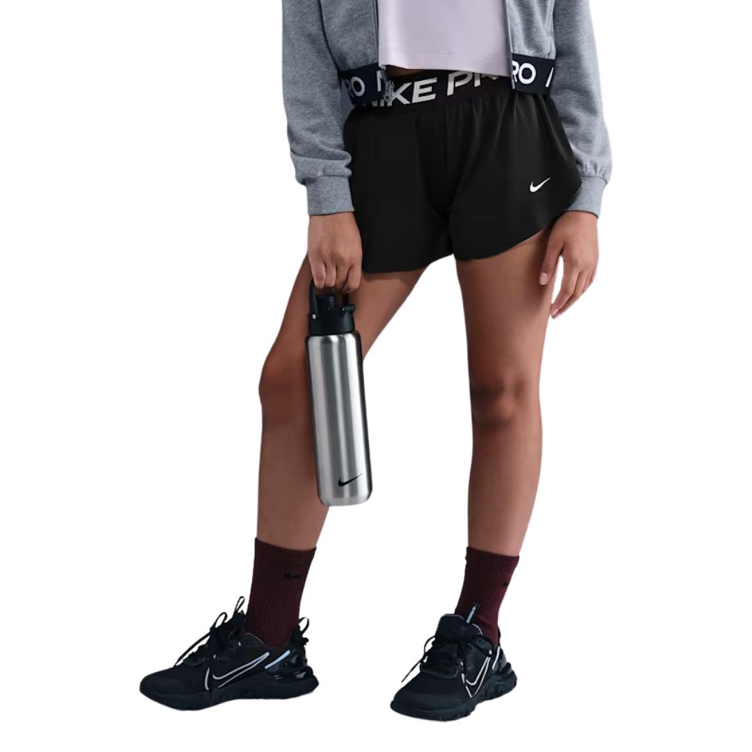 Nike Pro Girls Dri-FIT 2-in-1 Shorts Black - Tennisshoppen