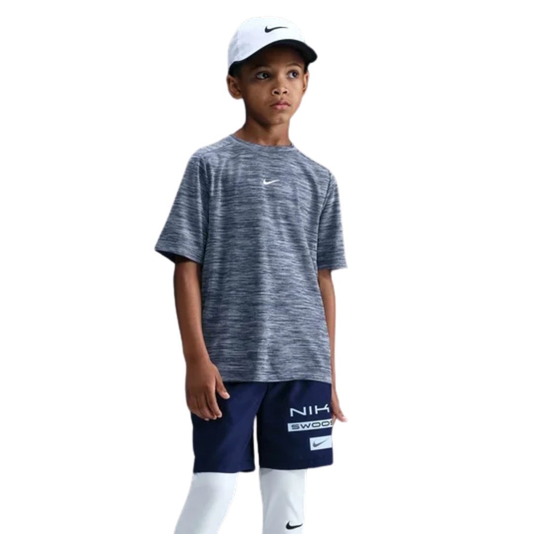 Nike Multi Boys Dri-FIT Short-Sleeve Top Midnight Navy - Tennisshoppen